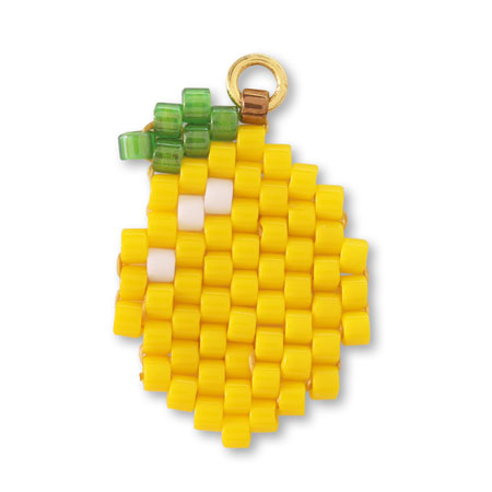 Bead charm lemon hole yellow/G – 貴和製作所オンラインストア